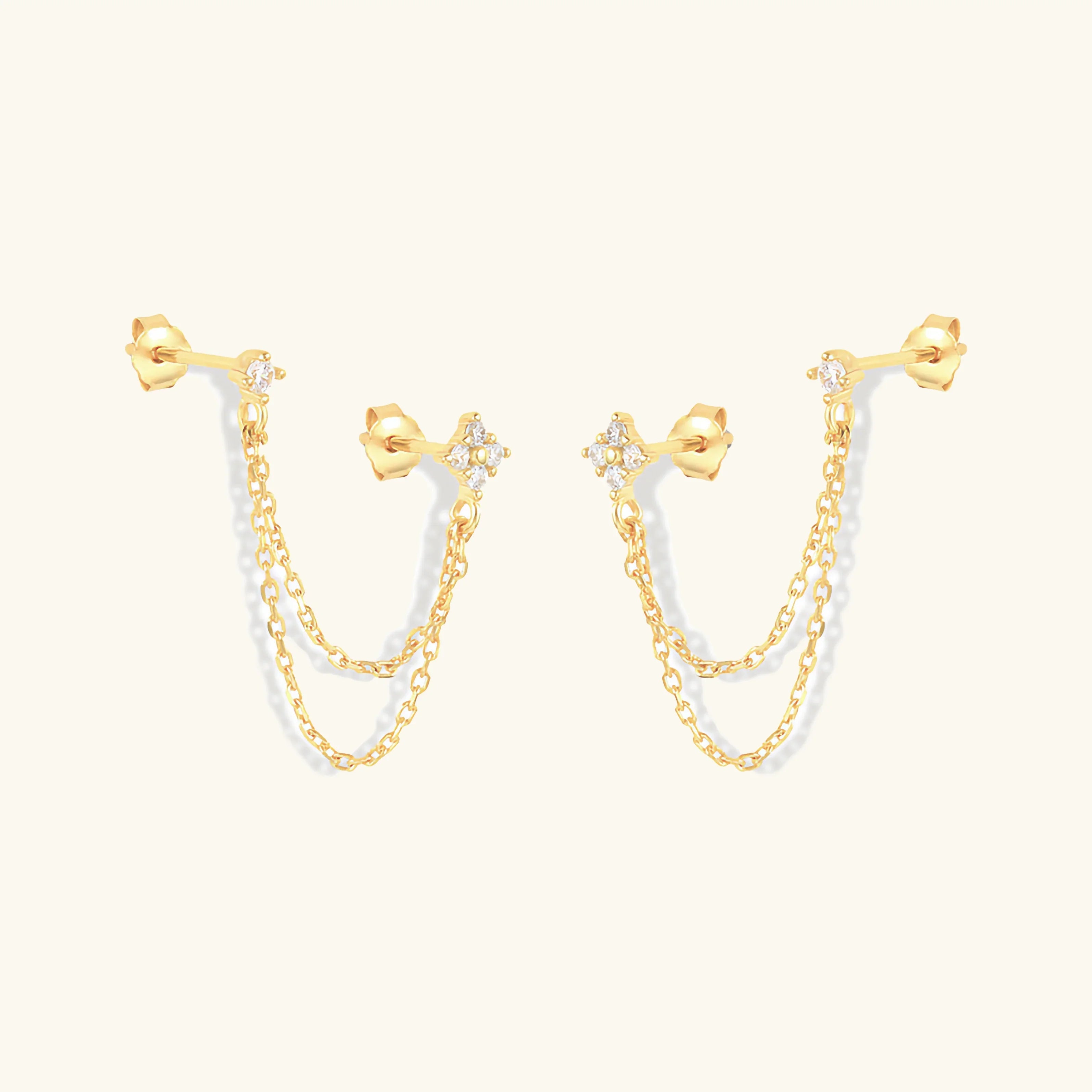 Imogen - Chain Stud Earrings – The Unique Presents